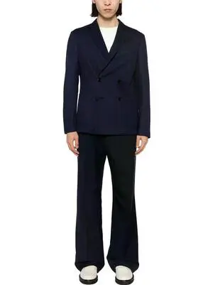 BOSS Double-breasted Coat - Blue
