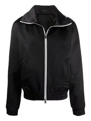 Amiri Zip-up Satin Track Jacket - Black