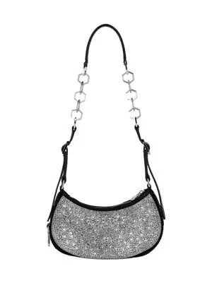 Philipp Plein Crystal-embellished Shoulder Bag - Silver