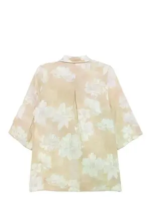 Transit Floral Printed Shirt - Brown