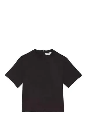 Proenza Schouler White Label Cropped Jersey T-shirt - Black