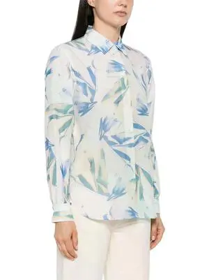 PAUL SMITH Paul Smith Tulip Print Cotton-Silk Blend Shirt