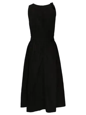 BAMBAH Bambah Black Cotton Poplin Shirt Dress Black