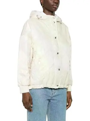 Eleventy Quilted Hooded Padded Jacket - Neutrals