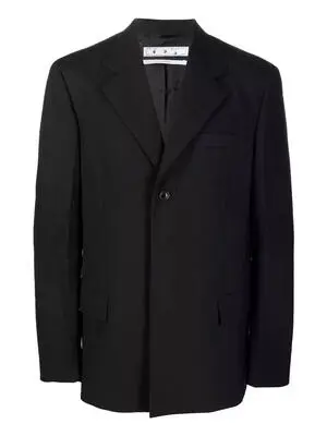 OFF-WHITE Industrial-belt Single-breasted Blazer