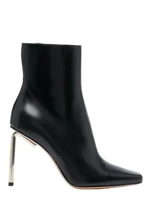 Off-White Allen 100mm Leather Ankle Boots - Black