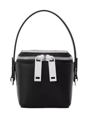 FERRAGAMO Micro Leather Mini Bag Black