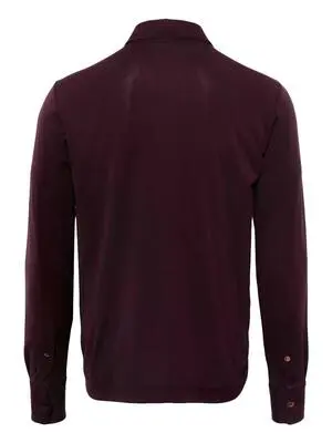 CRUCIANI Cotton-blend Polo Shirt - Purple