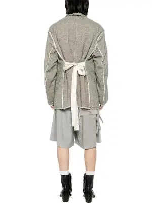 MIDORIKAWA Raw Edge Blazer - Grey