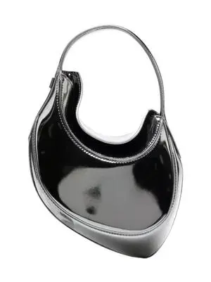 MUGLER Mini Smooth Spiral Curve Bag - Silver