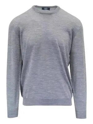 Fedeli Fedeli Crew Neck Long Sleeve Jumper Grey