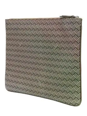 DELAGE Pochette Plate Gm Clutch Bag - Brown