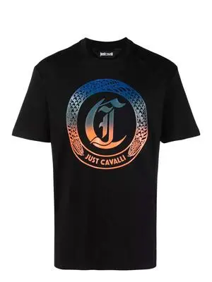 Just Cavalli Logo-print Cotton T-shirt - Black