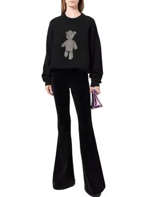 Alexander Wang Crystal-embellished Wool Jumper - Black
