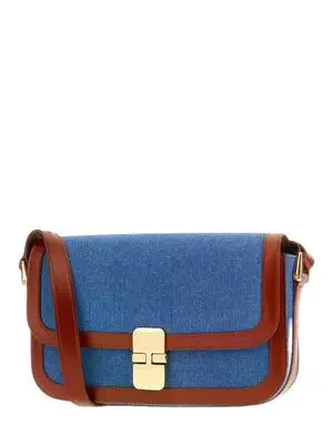 A.p.c. Mini Grace Crossbody Bag - Blue