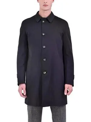 DELL'OGLIO Buttoned Coat - Black