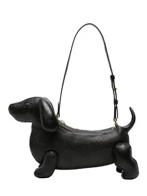 Thom Browne Hector Leather Shoulder Bag - Black