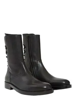 ANN DEMEULEMEESTER Heiko Ankle Biker Boots - Black