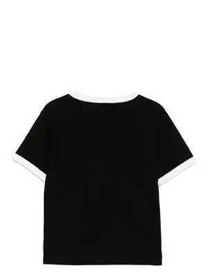 CHOCOOLATE Logo Embroidered T-shirt - Black
