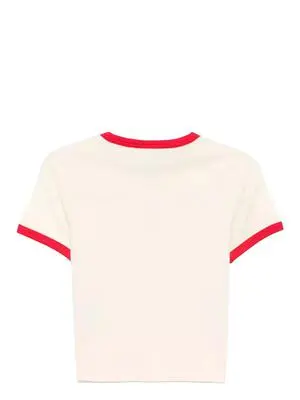 CHOCOOLATE CHOCOOLATE Embroidered Logo T-Shirt Neutrals