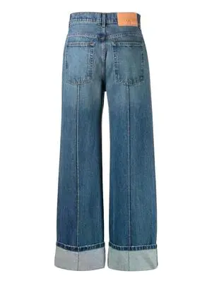 Ulla Johnson Genevieve High-rise Wide-leg Jeans - Blue