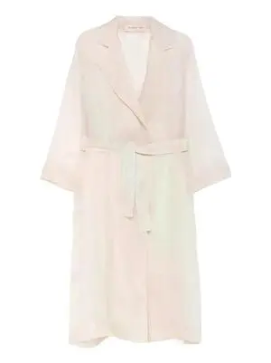 BLANCA VITA Powder Pink Trench Coat - Neutrals