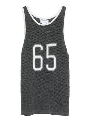 Thom Browne Cashmere Basketball Jersey - Grey