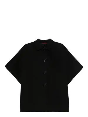 Gucci Reversible Gg Motif Felted Wool-silk Blend Coat - Black