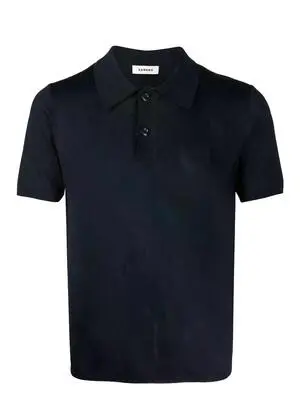 Sandro Short-sleeve Knitted Polo Shirt - Blue