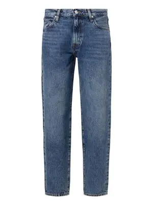 FRAME Mid-rise Barrel-leg Jeans - Blue