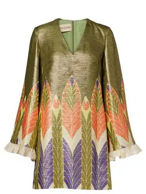 Valentino Garavani Escape Printed Silk-blend Minidress - Multicoloured