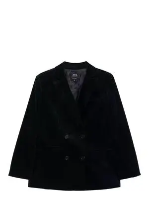 A.p.c. Lucy Double-breasted Blazer - Blue