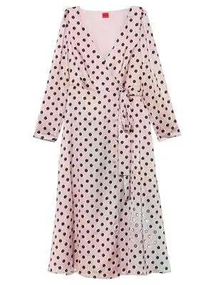 Hugo Wrap Midi Dress - Pink