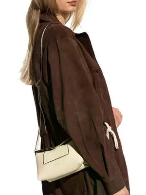WANDLER Penelope Leather Crossbody Bag - Neutrals