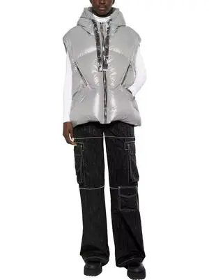 Khrisjoy Hooded Padded Gilet - Grey