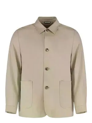 BOSS Button-up Overshirt - Neutrals
