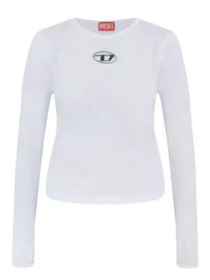 DIESEL® Long-sleeve Logo T-shirt - White