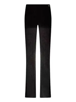 LIU JO LIU JO Black Embellished Tulle Trousers