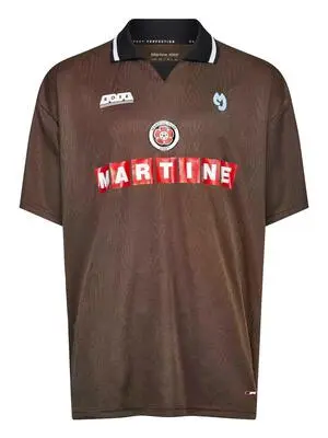 Martine Rose Logo-print Football Jersey - Brown