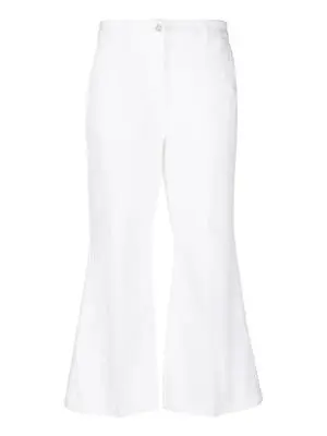 Fabiana Filippi High-rise Flared Cropped Jeans - White