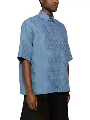 Fendi Linen Blend Shirt - Blue