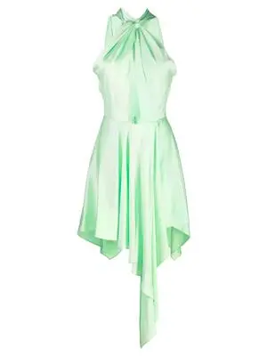 Stella McCartney Asymmetric Halterneck Dress - Green