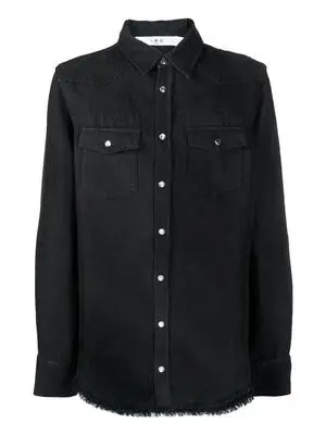 IRO PARIS Press-stud Fastening Detail Shirt - Black
