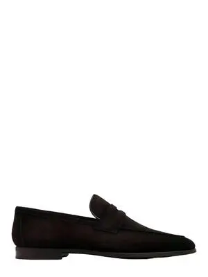 Magnanni Suede Penny Loafers - Brown