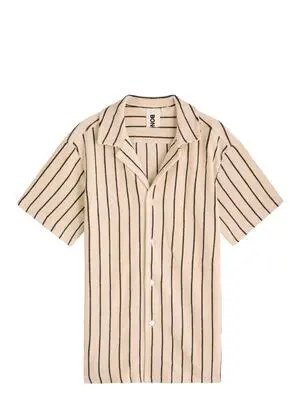 BONGUSTA Striped Terry Shirt - Cream