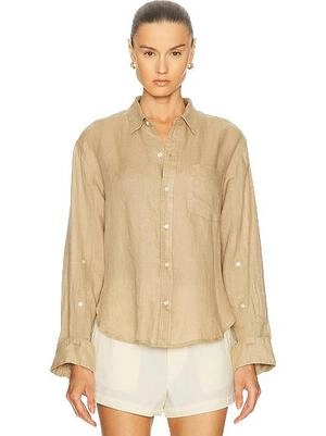 Citizens Of Humanity Kayla Shrunken Shirt - Gobi