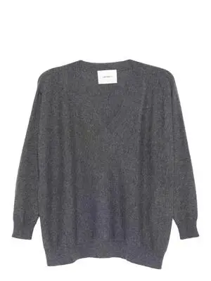 LISA YANG Lisa Yang Kenny Cashmere V-Neck Sweater Grey