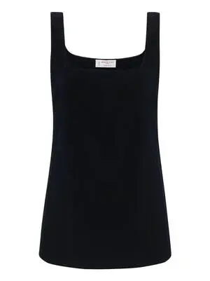 Alberto Biani Sleeveless Stretch Top - Blue