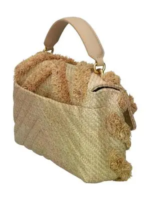 PINKO PINKO Fringed-Chevron Shoulder Bag