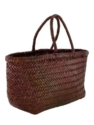 Dragon Diffusion Small Triple Jump Leather Handbag - Neutrals